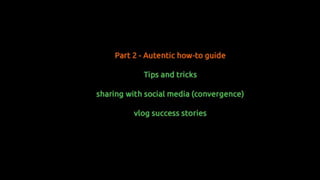 Vlog how-to scripts & references | PPTX