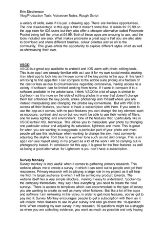 Vlog Task Script | PDF