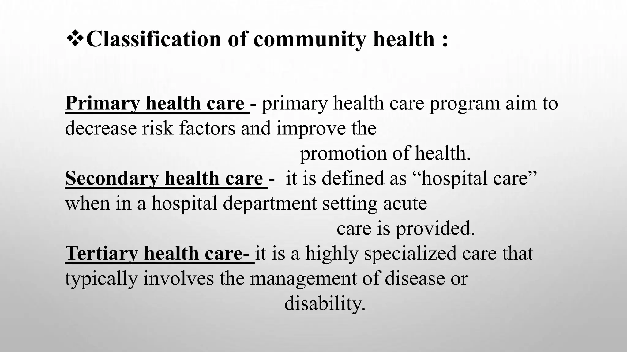 Community services presentation on slide share | PPTX