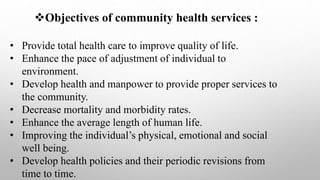 Community services presentation on slide share | PPTX