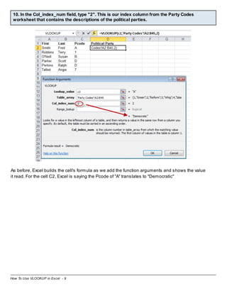Vlookup example | PDF