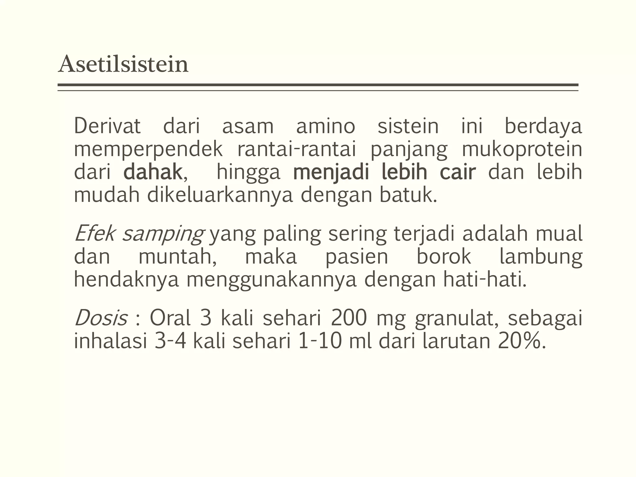 EKSPEKTORAN & MUKOLITIK | PPTX