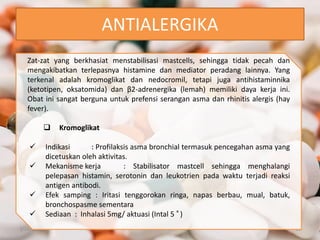 FARMAKOLOGI ANTIASMA | PPTX