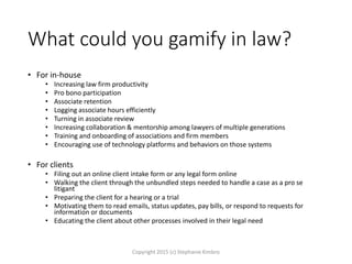 Virtual Law Practice & Gamification of Legal Services | PPT