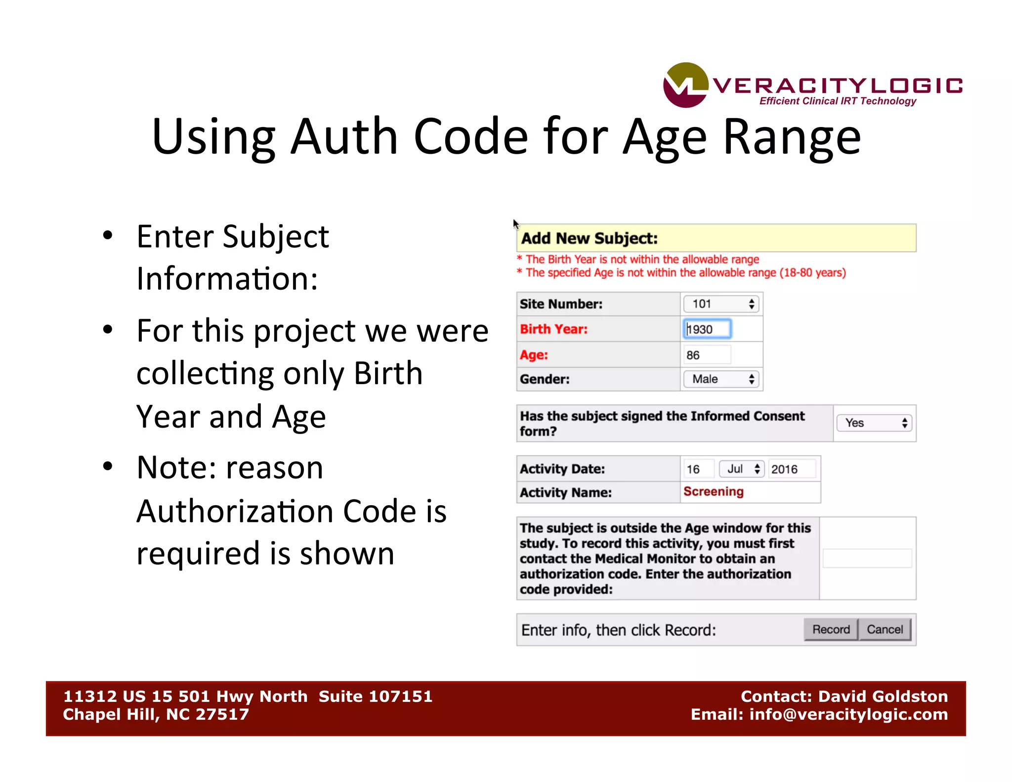 VL Presentation: Managing Protocol Deviation using Authorization Codes | PDF | Technology ...