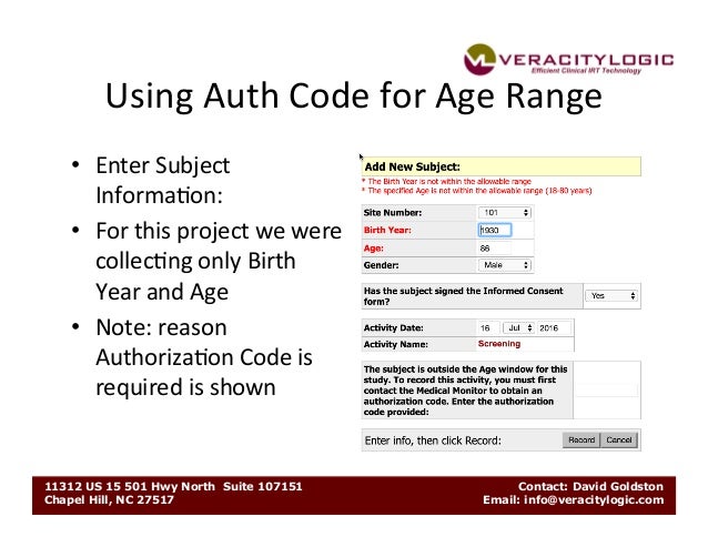 Vl Presentation Managing Protocol Deviation Using Authorization Codes