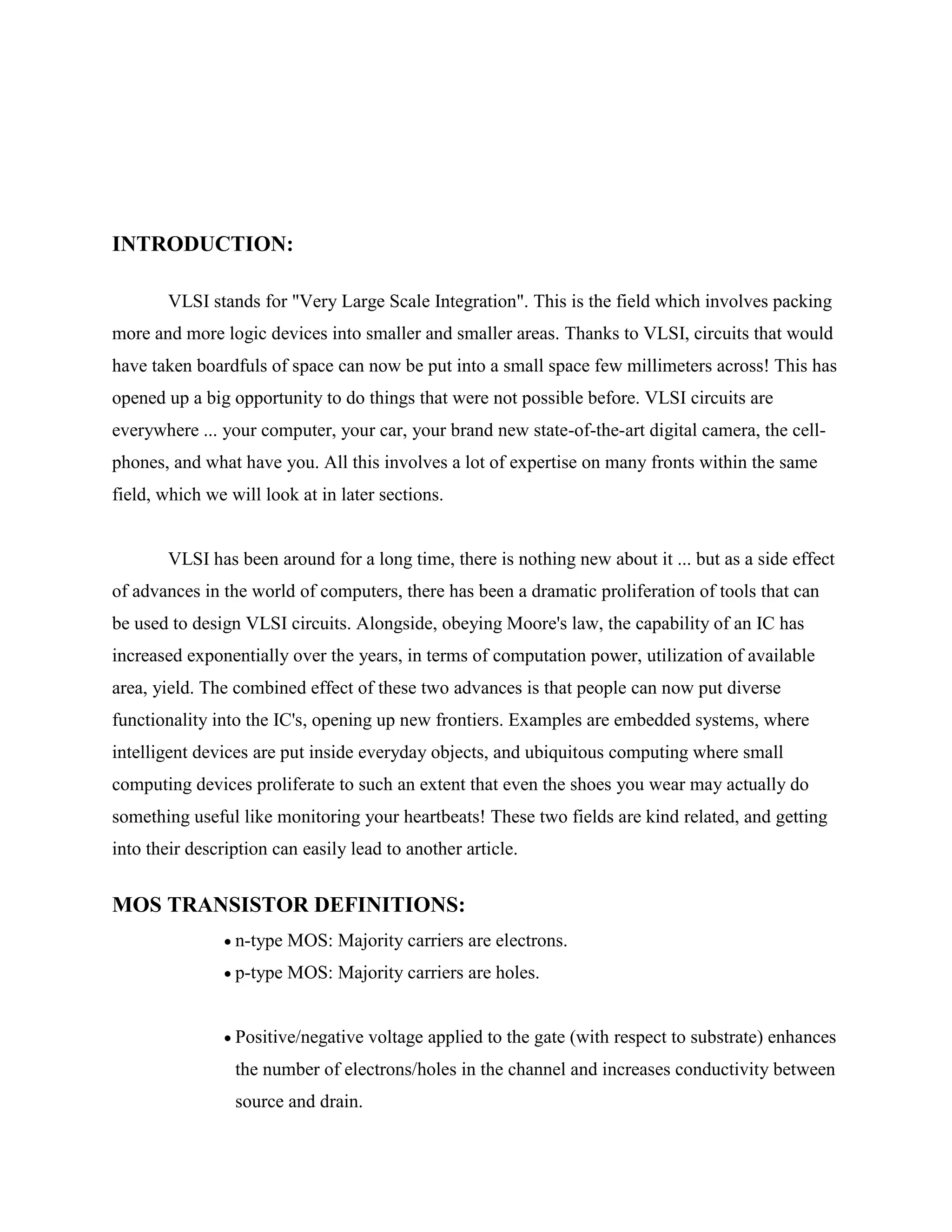 Very Large Scale Integration -VLSI | PDF