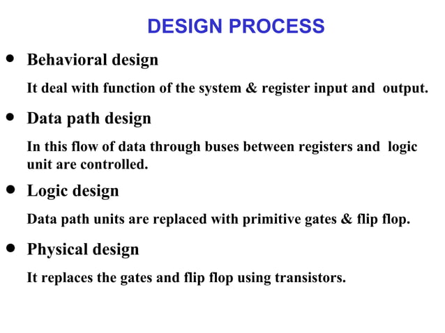 SISTec Microelectronics VLSI design | PPT