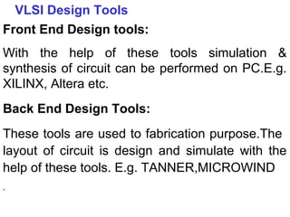 SISTec Microelectronics VLSI design | PPT