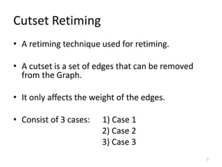 cutset retiming | PPT