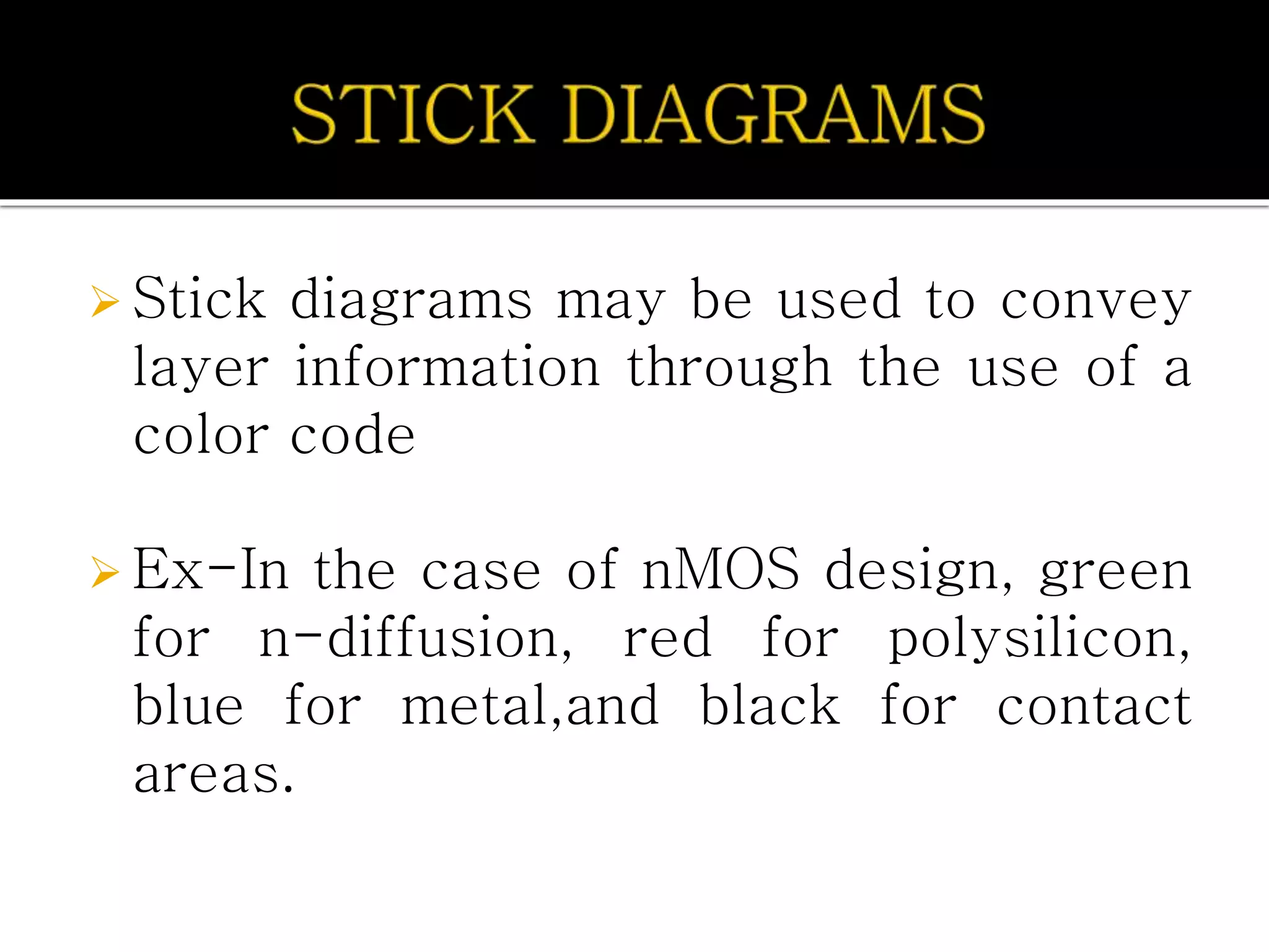 Layout & Stick Diagram Design Rules | PPTX