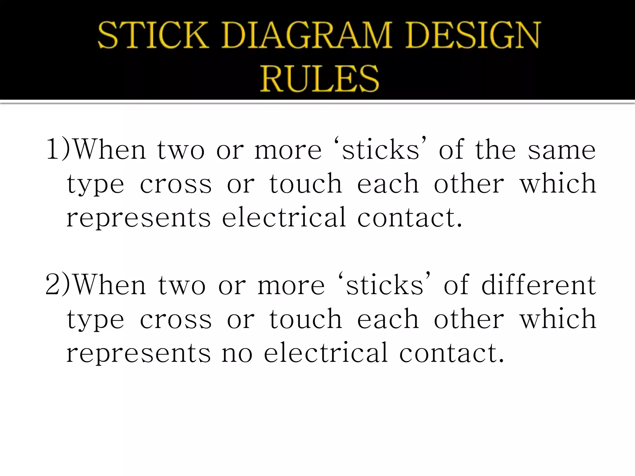Layout & Stick Diagram Design Rules | PPTX