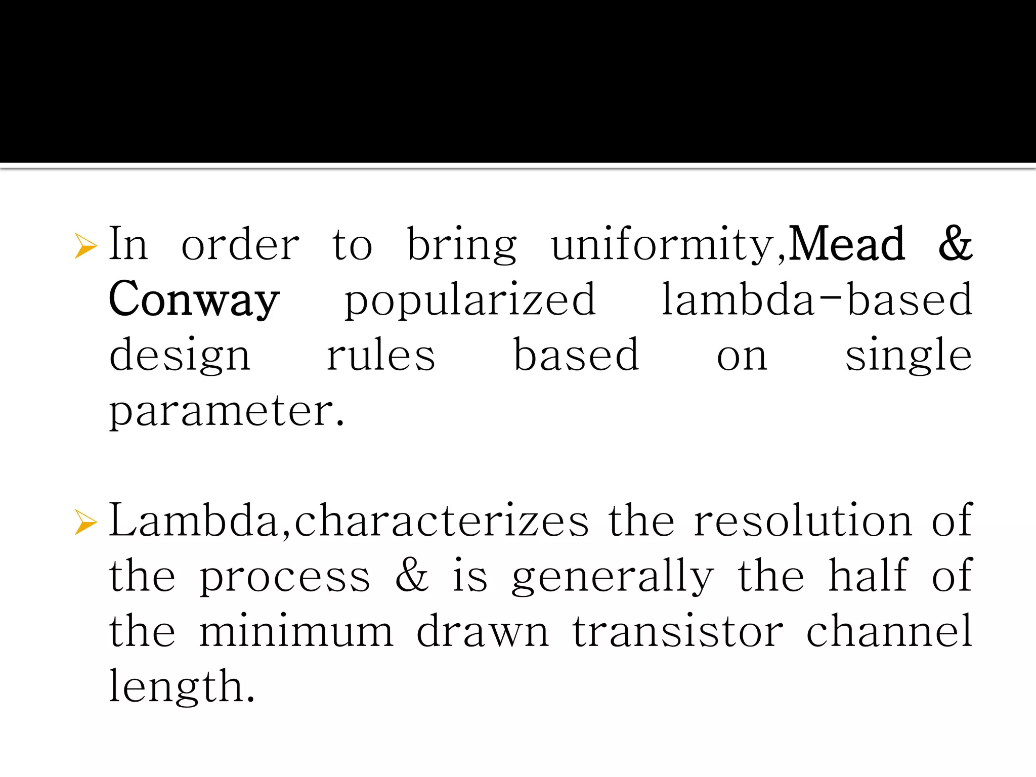 Layout & Stick Diagram Design Rules | PPTX