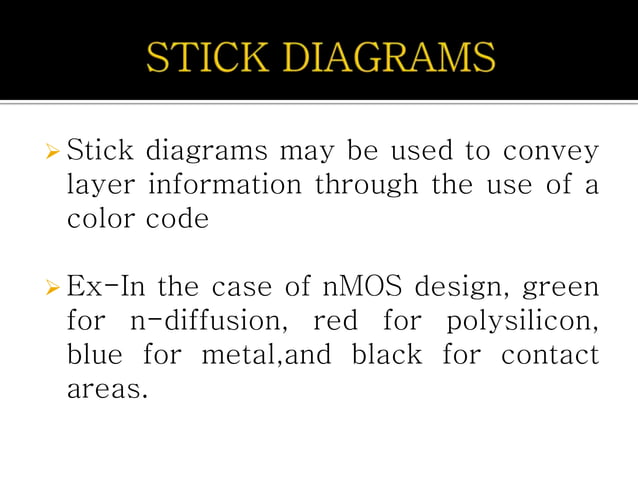 Layout & Stick Diagram Design Rules | PPTX