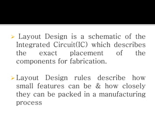 Layout & Stick Diagram Design Rules | PPTX