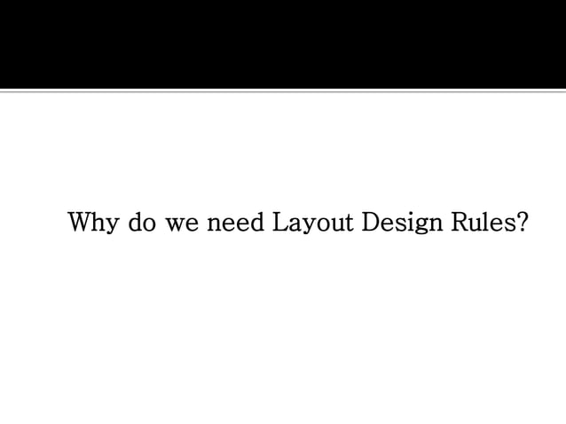 Layout & Stick Diagram Design Rules | PPTX