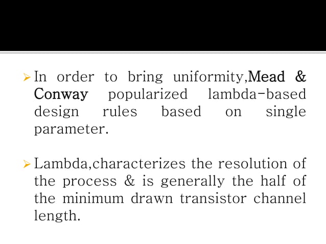 Layout & Stick Diagram Design Rules | PPTX