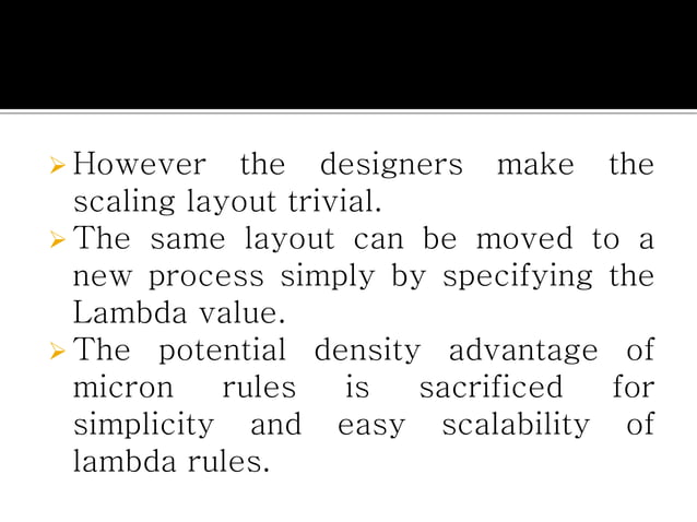 Layout & Stick Diagram Design Rules | PPTX