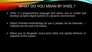 VLSI Systems & Design | PPTX | Programming Languages | Computing