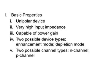 Basic MOSFET structure | PPTX