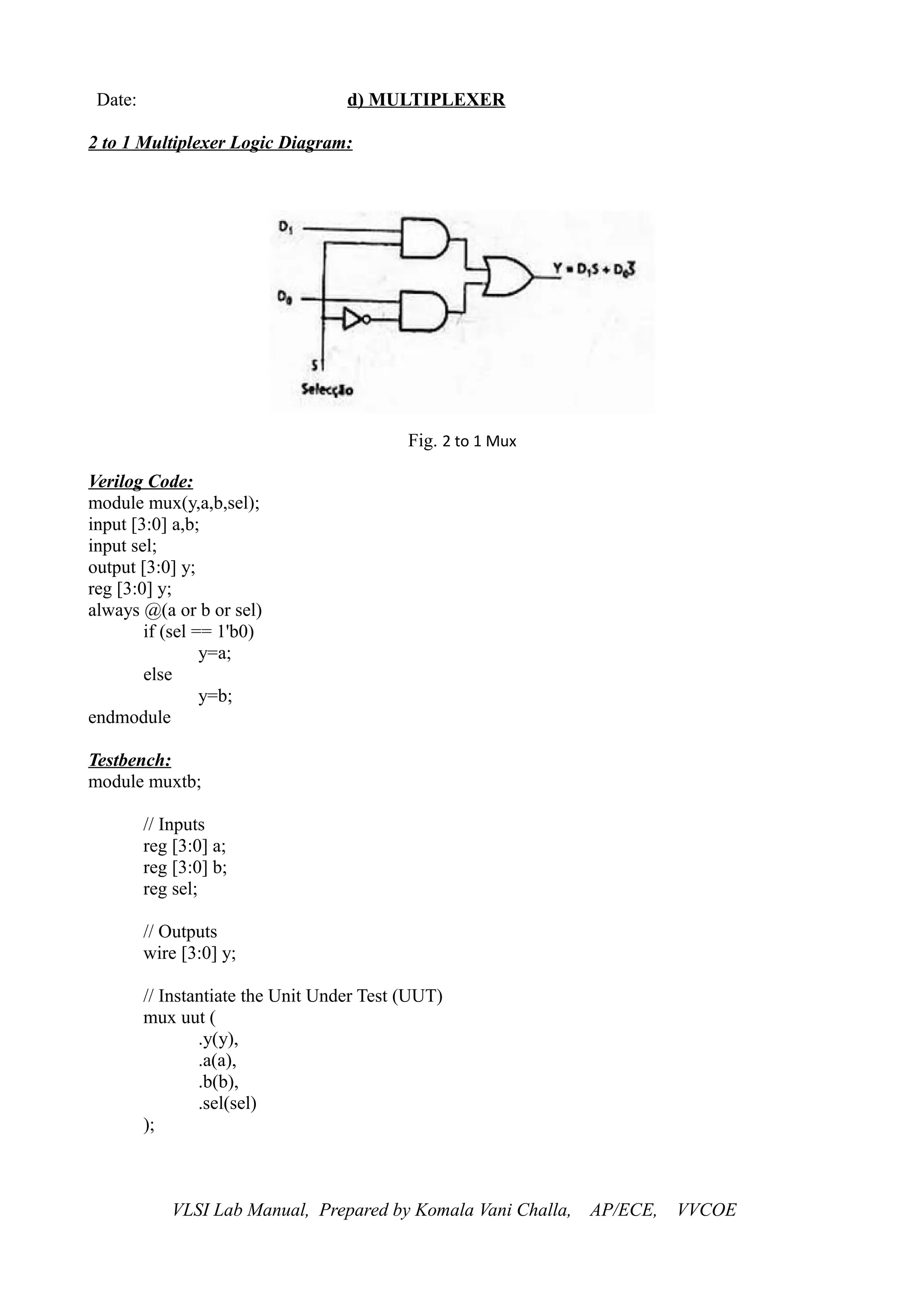 Vlsi lab manual exp:1 | PDF | Programming Languages | Computing