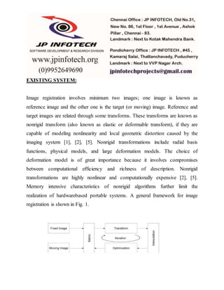 Vlsi assisted nonrigid registration using modified demons algorithm | PDF