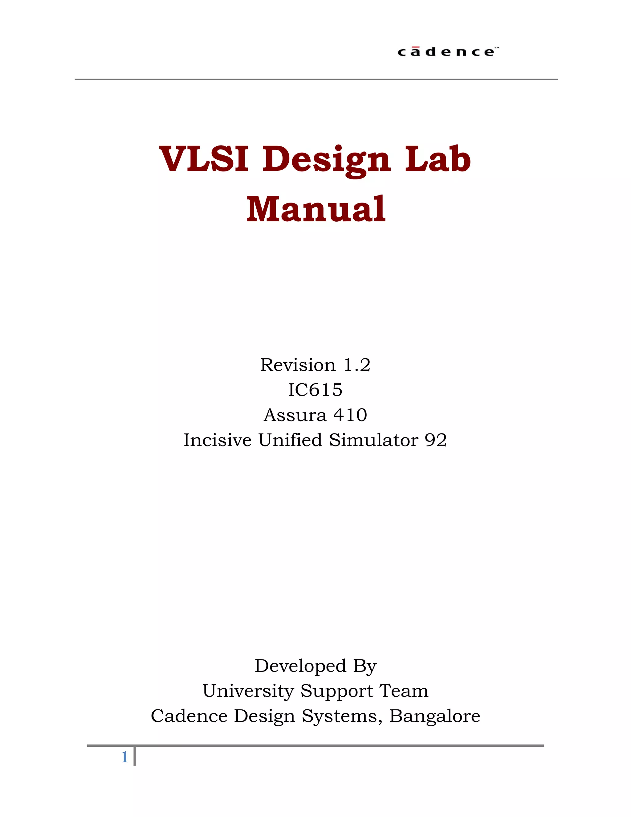 Vlsi design-manual | PDF