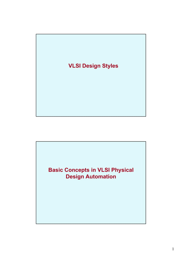 Vlsi design-styles | PDF