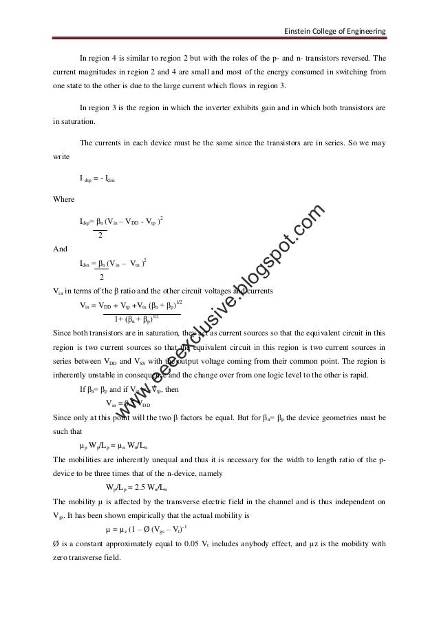 Vlsi Design Notes