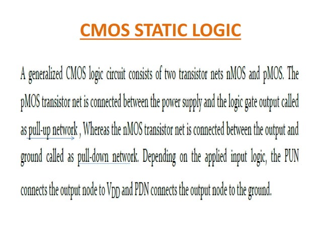 Vlsi gate level design | PPTX