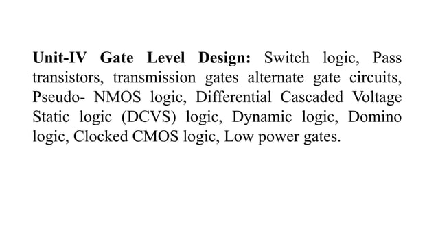 VLSI _4_UNIT PPT FINAL.pdf ppt for design | PPT