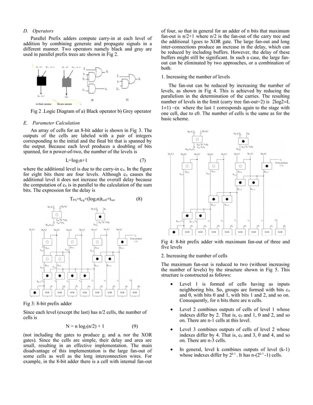 Survey on Prefix adders | DOC | Programming Languages | Computing
