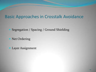 crosstalk minimisation using vlsi | PPTX