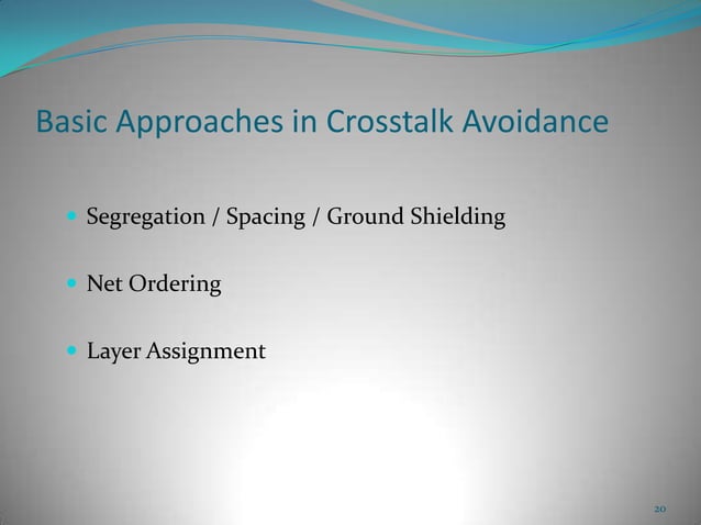Crosstalk Minimisation Using Vlsi Pptx Computer Networking Computing
