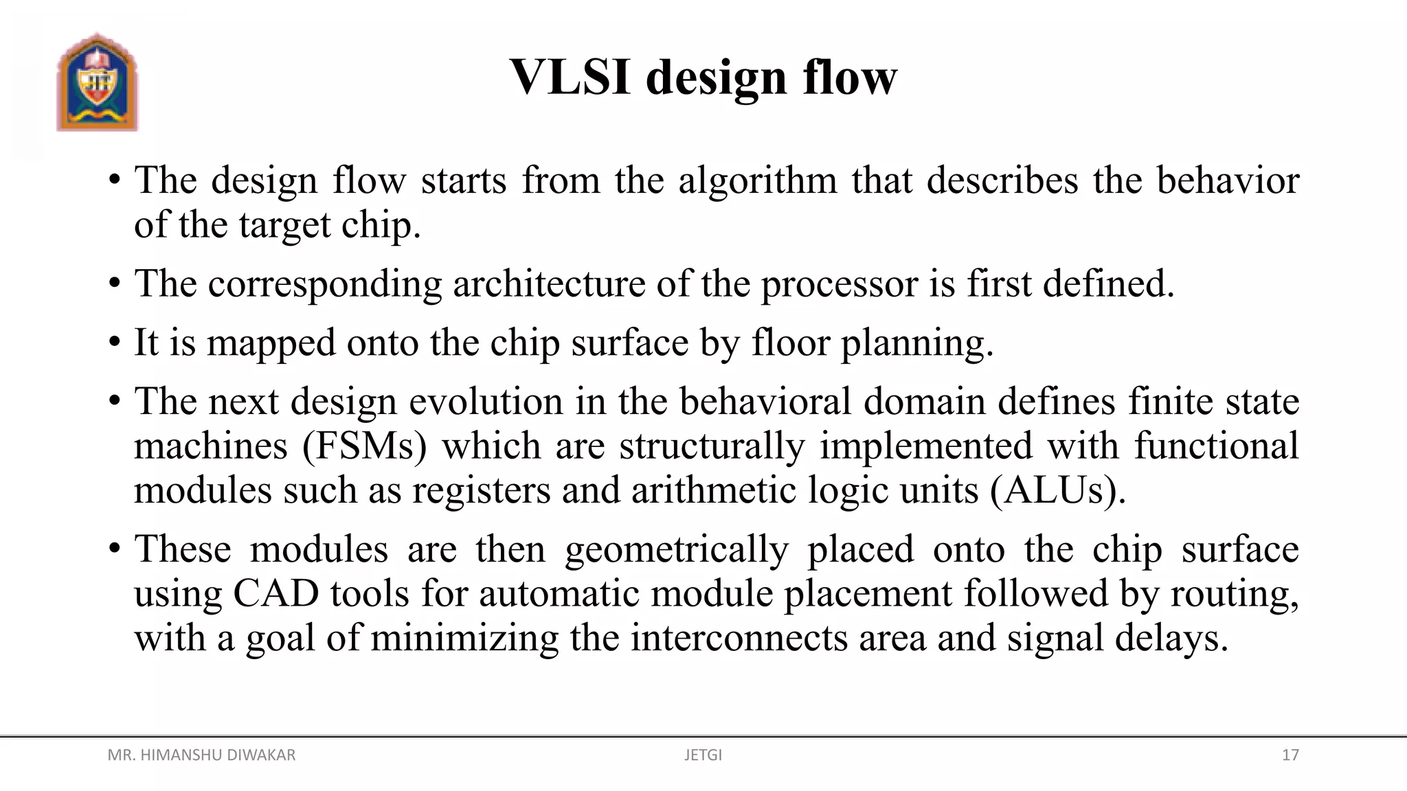 Vlsi design 11 | PPTX