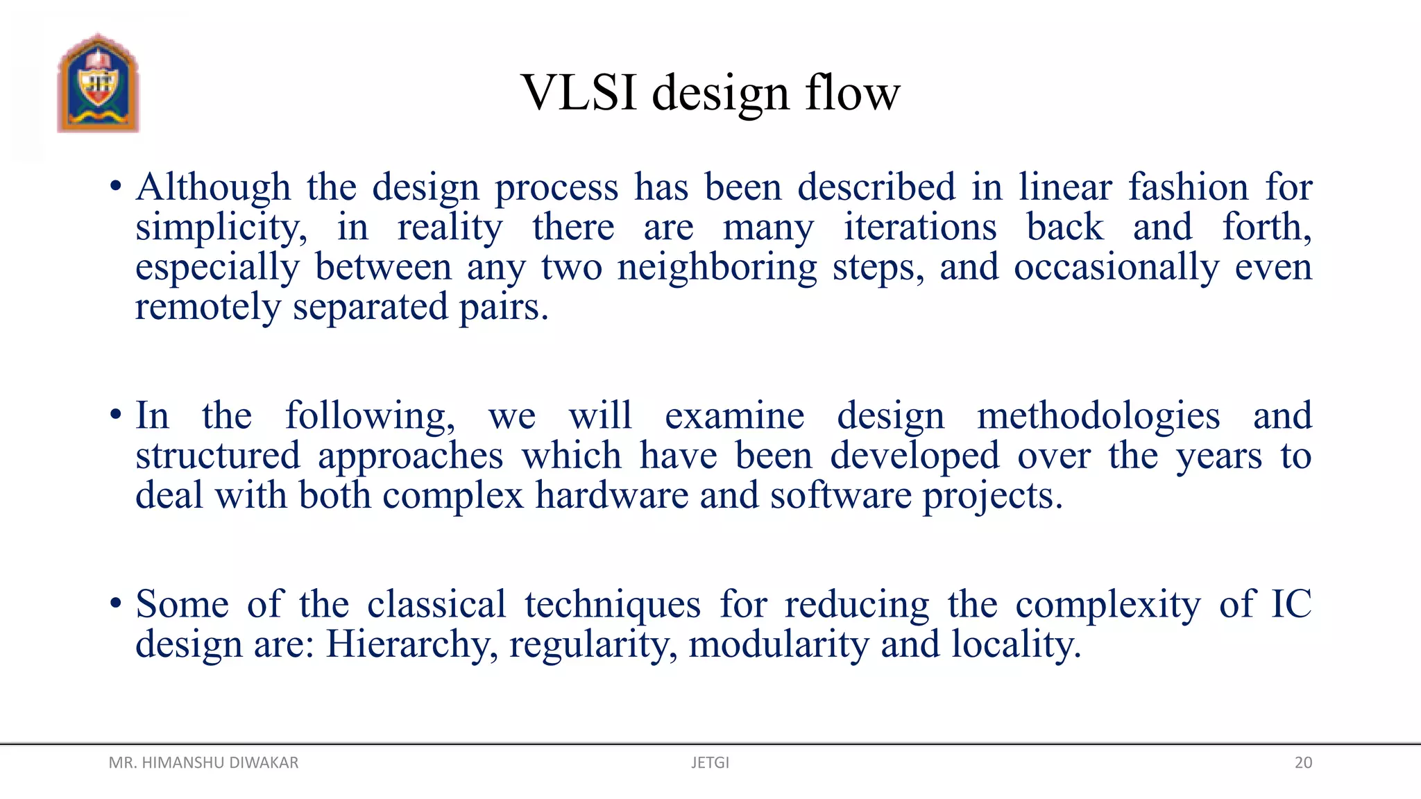 Vlsi design 11 | PPTX