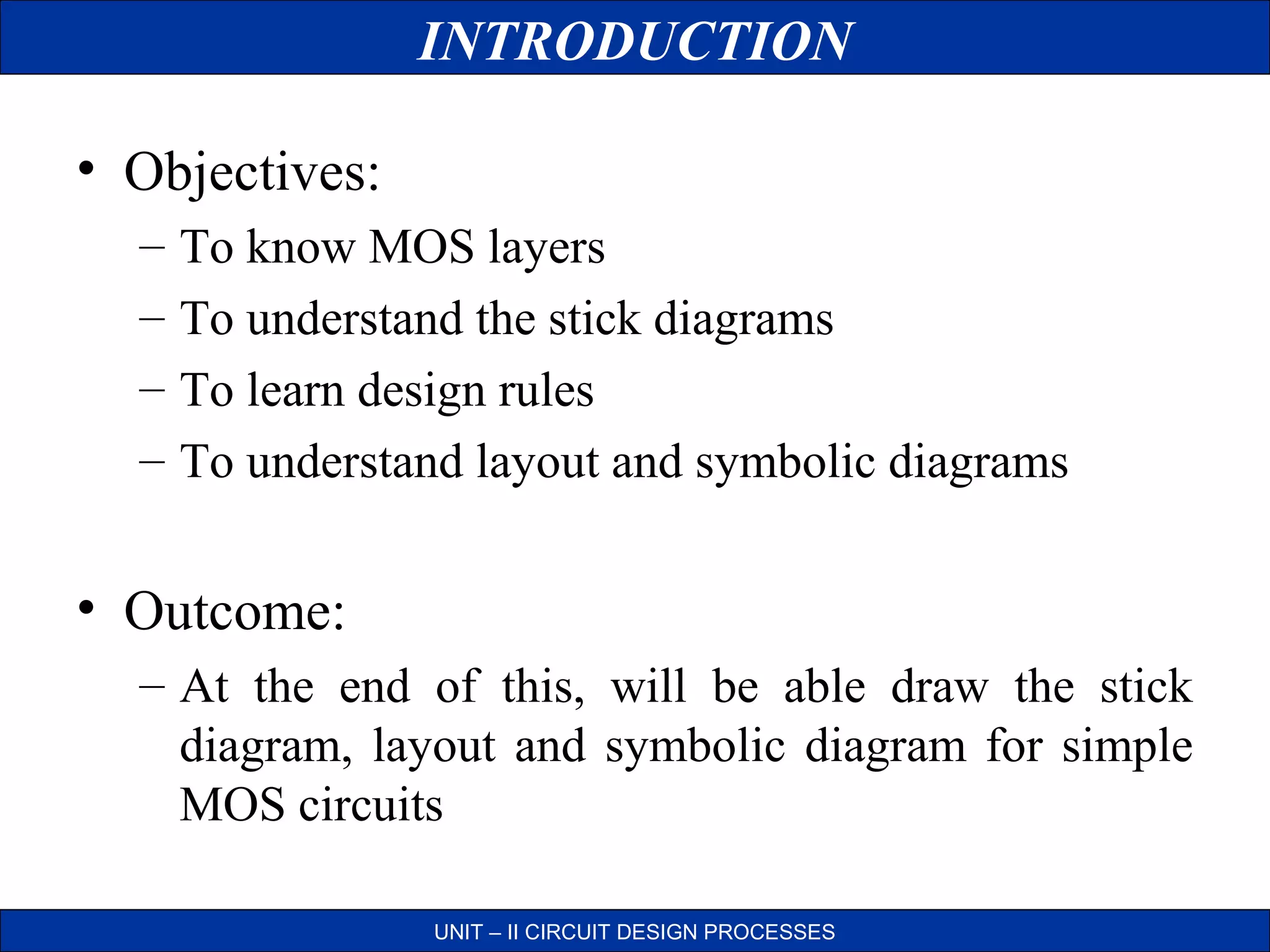 VLSI circuit design process | PPT VLSI circuit design process | PPT