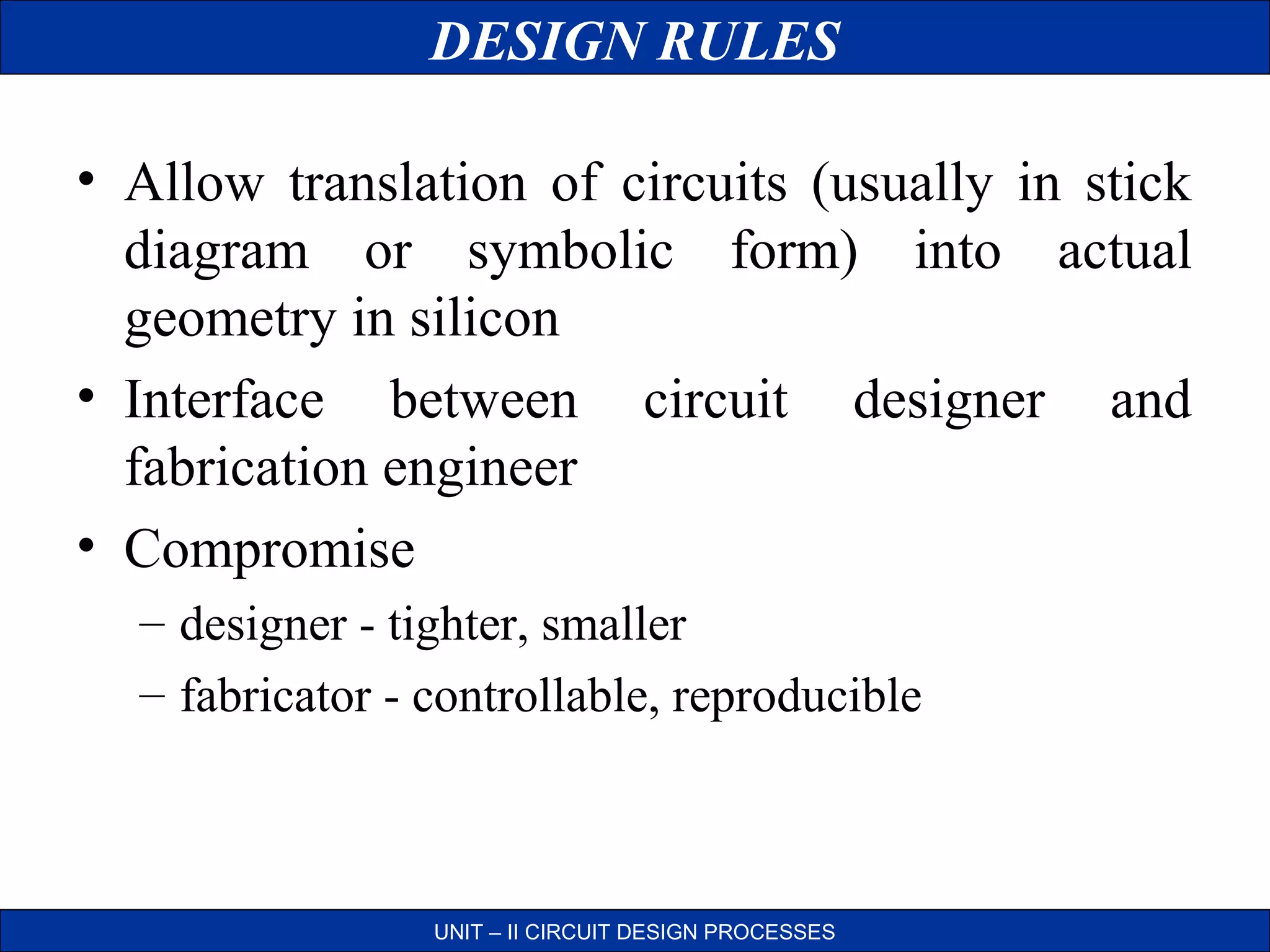VLSI circuit design process | PPT