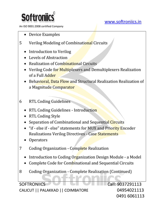Vlsi Course Syllabus Verilog Language Pdf 
