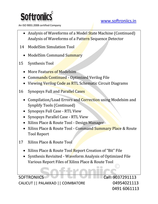 Vlsi Course Syllabus Verilog Language Pdf