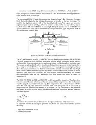EVALUATION OF OPTICALLY ILLUMINATED MOSFET CHARACTERISTICS BY TCAD ...