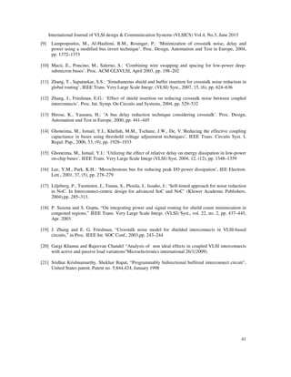 CROSSTALK MINIMIZATION FOR COUPLED RLC INTERCONNECTS USING BIDIRECTIONAL BUFFER AND SHIELD ...