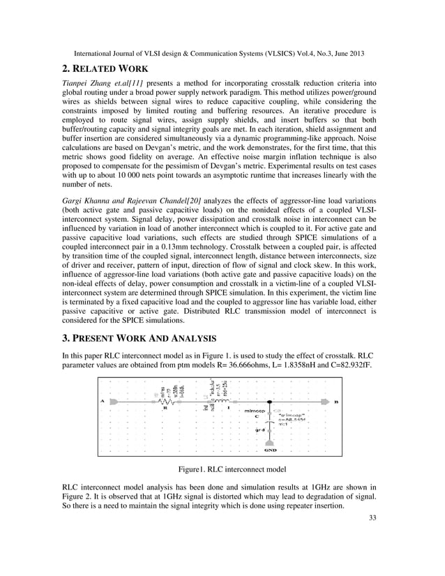 CROSSTALK MINIMIZATION FOR COUPLED RLC INTERCONNECTS USING BIDIRECTIONAL BUFFER AND SHIELD ...