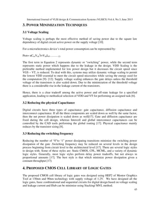 CMOS LOW POWER CELL LIBRARY FOR DIGITAL DESIGN | PDF