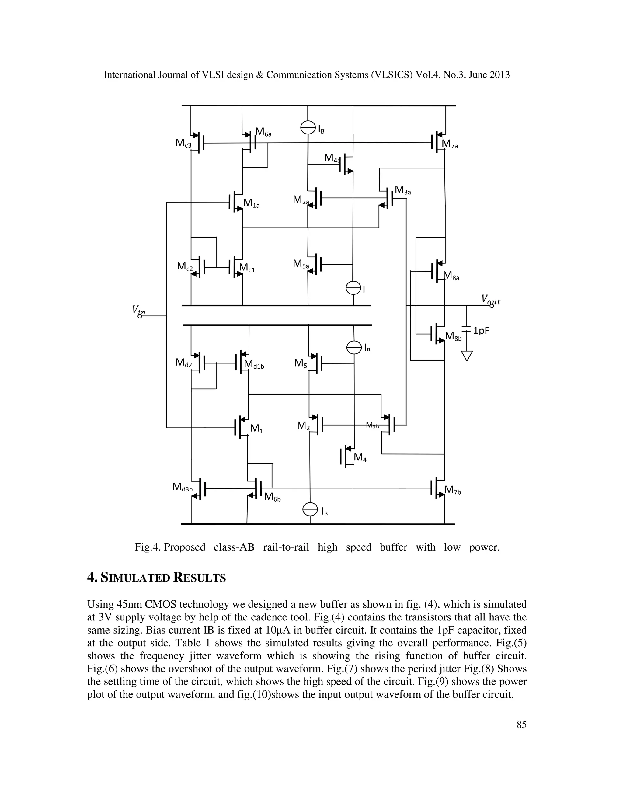 A RAIL-TO-RAIL HIGH SPEED CLASS-AB CMOS BUFFER WITH LOW POWER AND ENHANCED SLEW RATE | PDF
