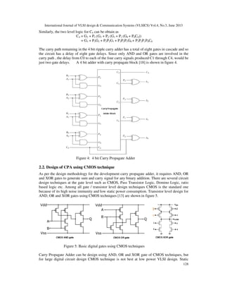 POWER EFFICIENT CARRY PROPAGATE ADDER | PDF | Technology & Computing