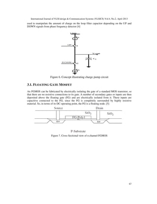 THE DESIGN OF A LOW POWER FLOATING GATE BASED PHASE FREQUENCY DETECTOR AND CHARGE PUMP ...