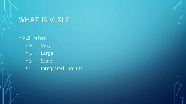 THE CMOS VLSI DESIGN | PPTX | Physics | Science