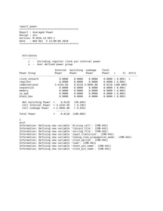 VLSI Final Design Project | PDF