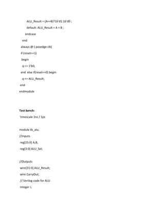 VLSI Final Design Project | PDF